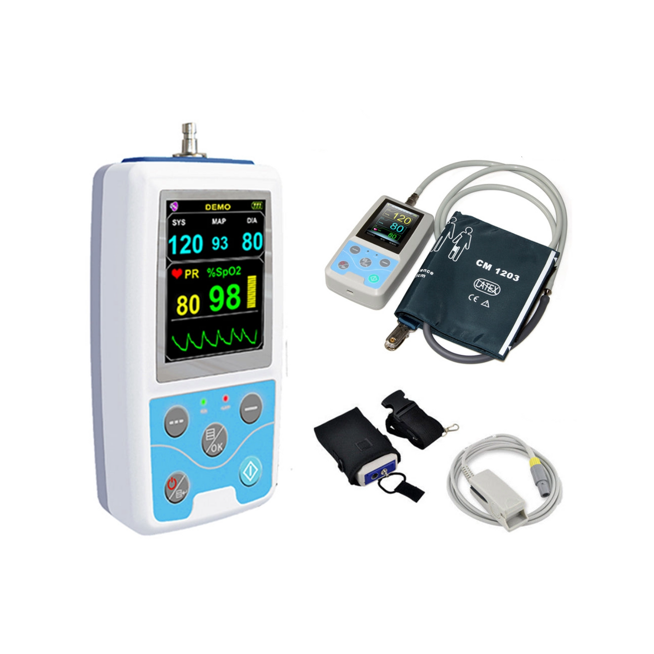 Monitor De Signos Vitales y MAPA Ambulatorio CONTEC PM50 – Telemedica